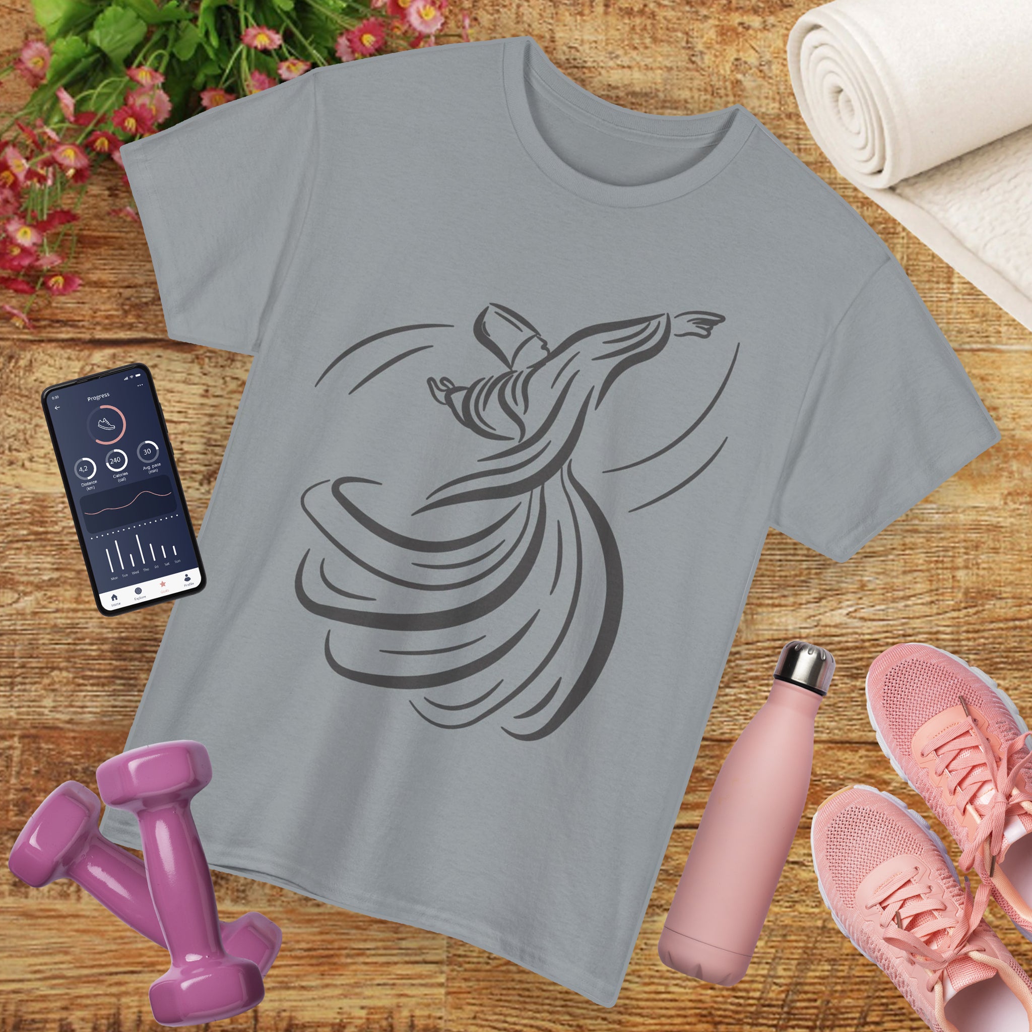 🌀 Whirl of the Soul Heavy Cotton Tee - Dance Within, Rise Beyond – CHAQRA